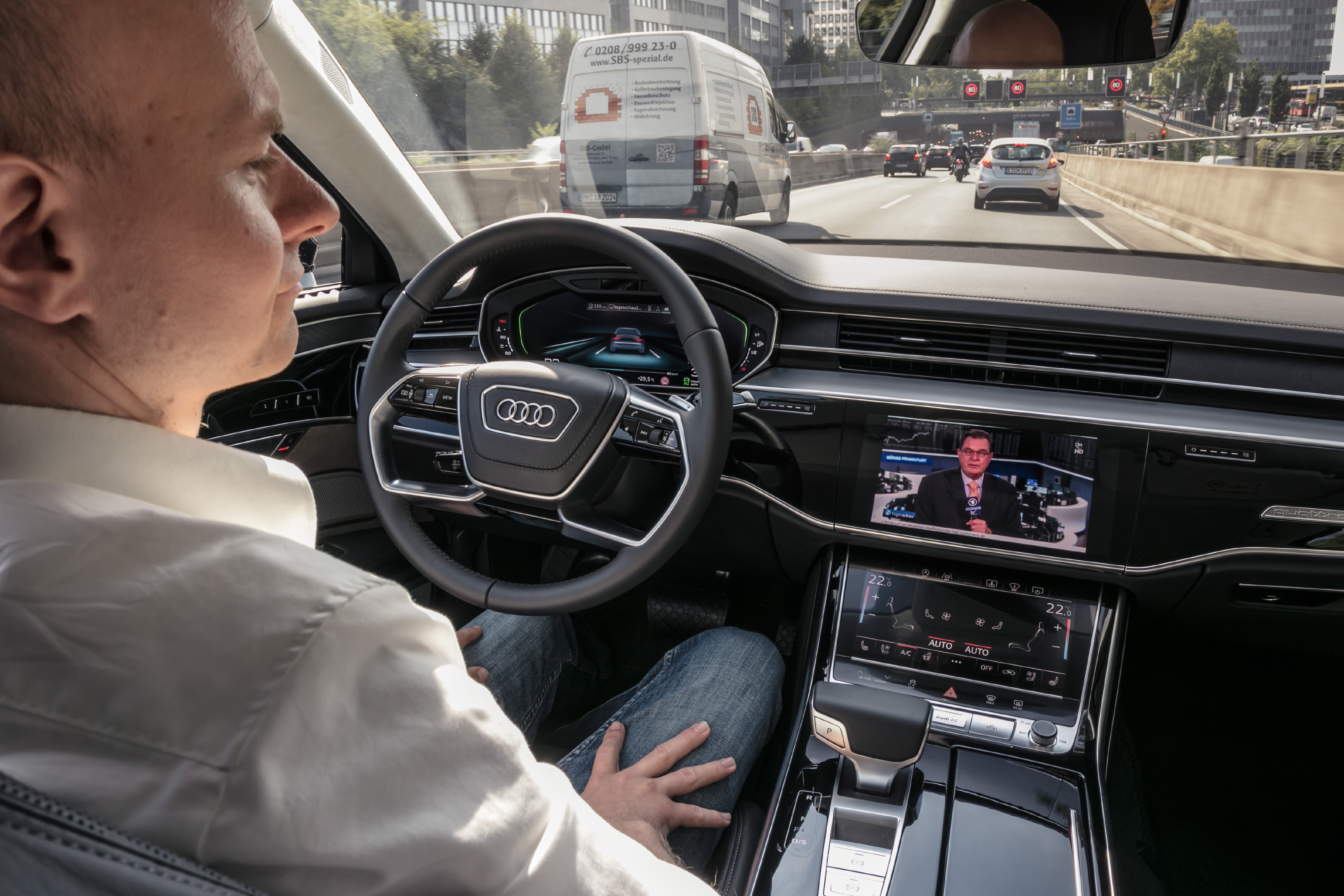 Volkswagen - Automatiserad körning på en ny nivå. Audi AI traffic jam ...